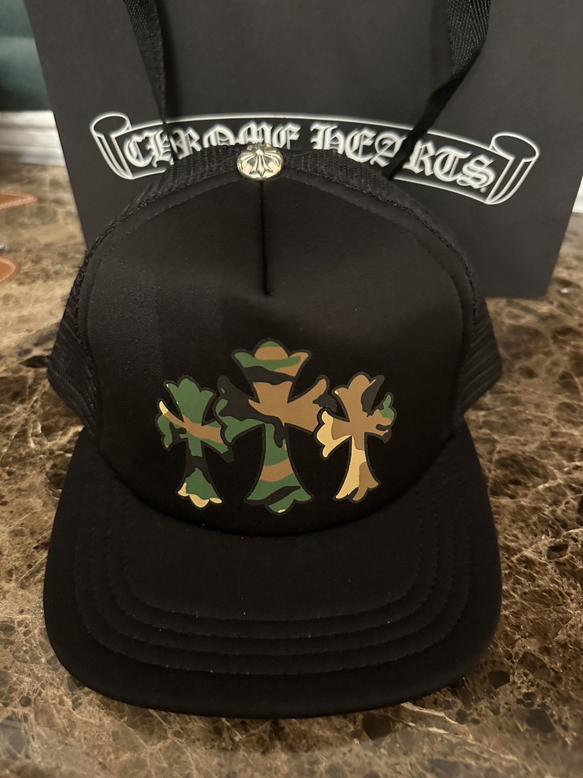 Chrome Hearts Chrome Hearts Triple Camo Cross Hat | Grailed