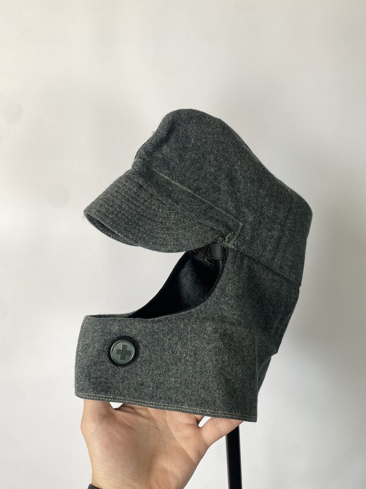 Vintage Vintage WWII Era Swiss Army Winter Garrison Cap Wool Hat | Grailed