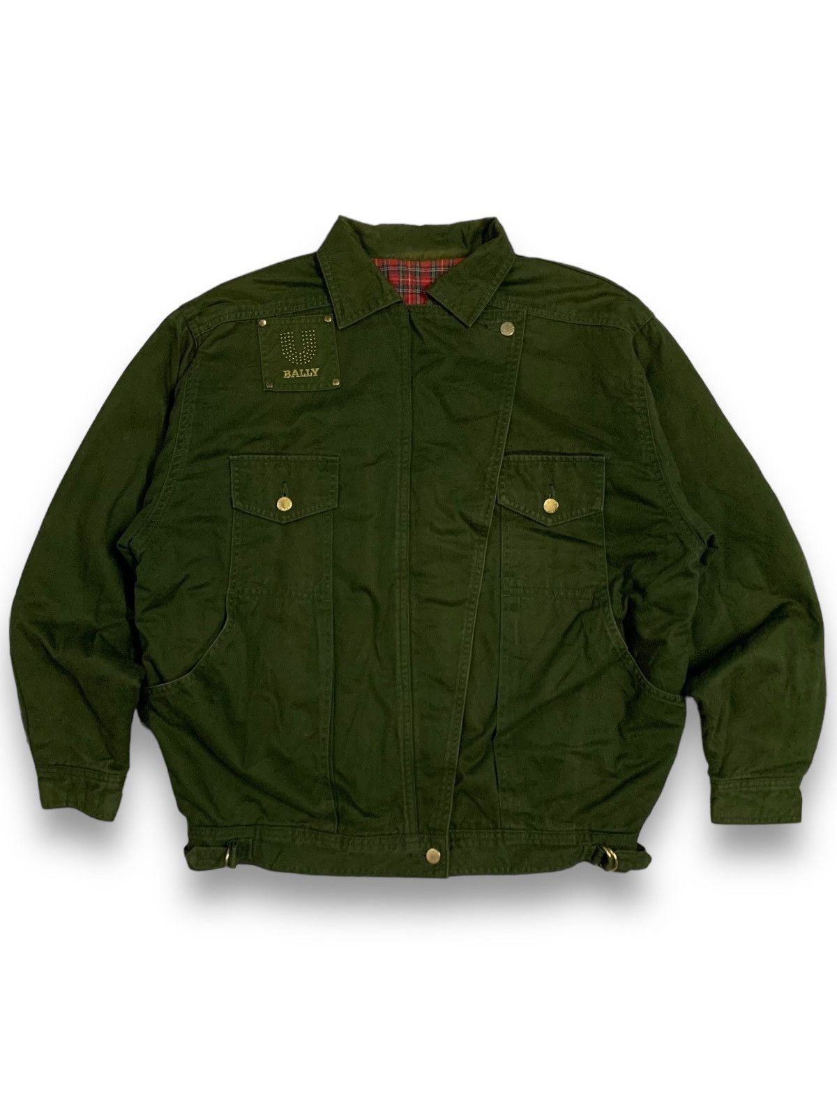 Bally RARE‼️Japanese Bally Back Pockets Multipockets Bomber Jacket ...