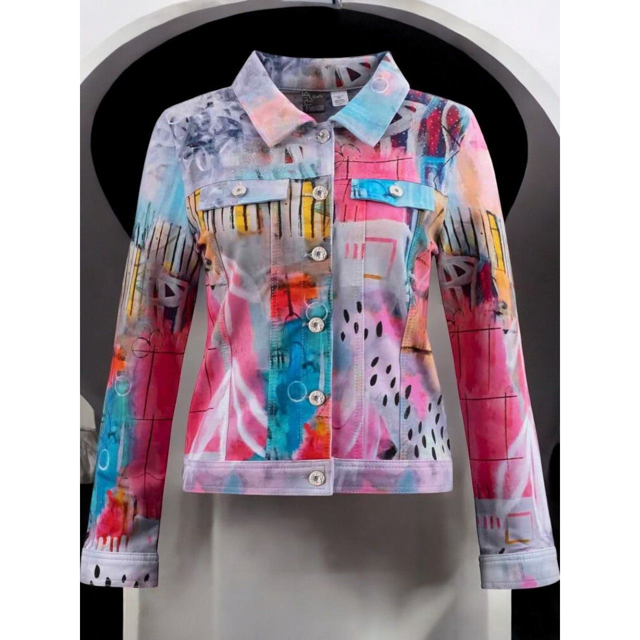 Designer Simply Art Dolcezza Jacket Multicolor Denim NEW Small | Grailed