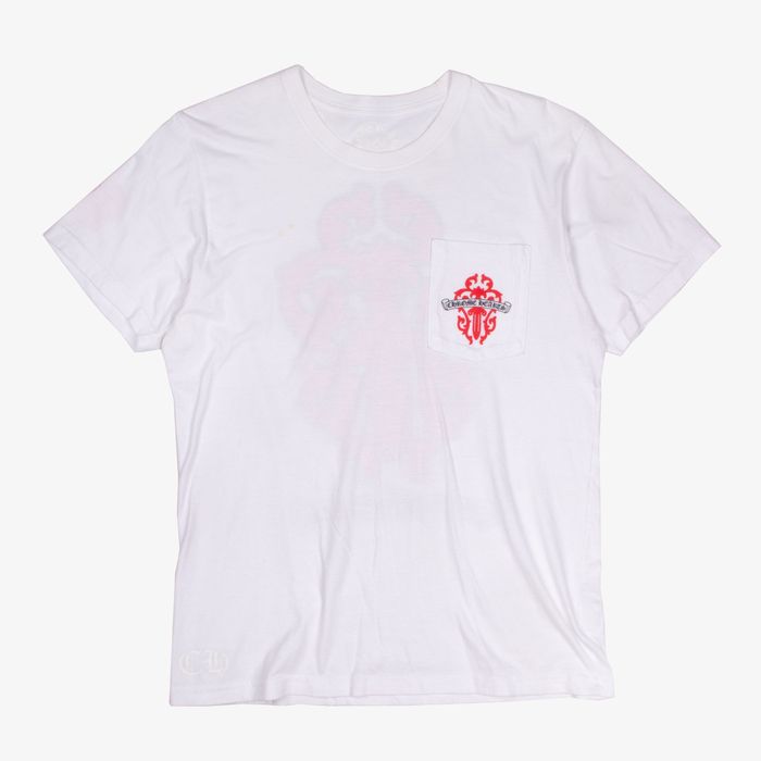 Chrome Hearts CHROME HEARTS RED DAGGER POCKET TEE | Grailed