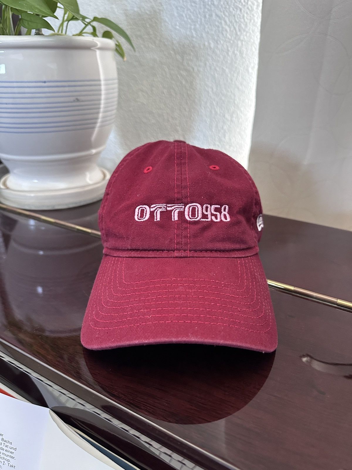 Kiko Kostadinov × New Era × OTTO 958 Kiko Otto 958 Logo Hat Crimson Red ...