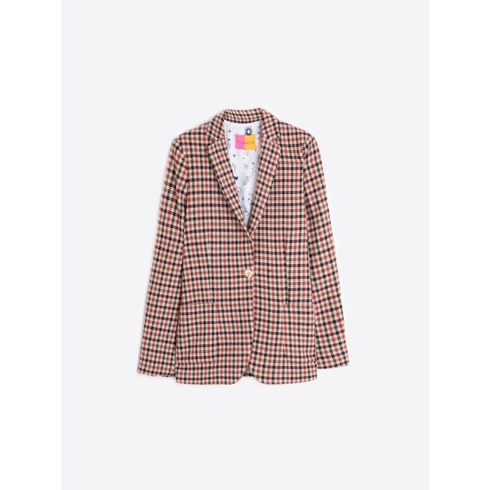 Vilagallo VILAGALLO Patchwork Houndstooth Jacket In Tweed | Grailed