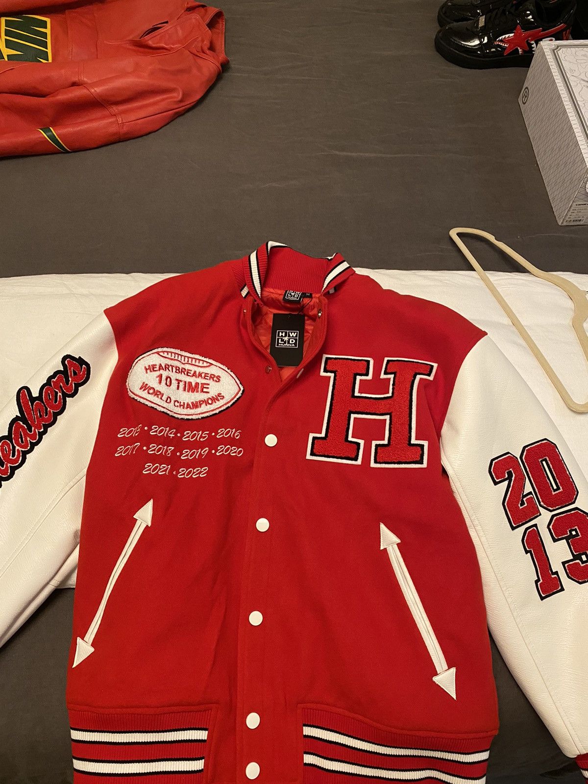 Streetwear Hollywood Hunna Heartbreaker Varsity | Grailed