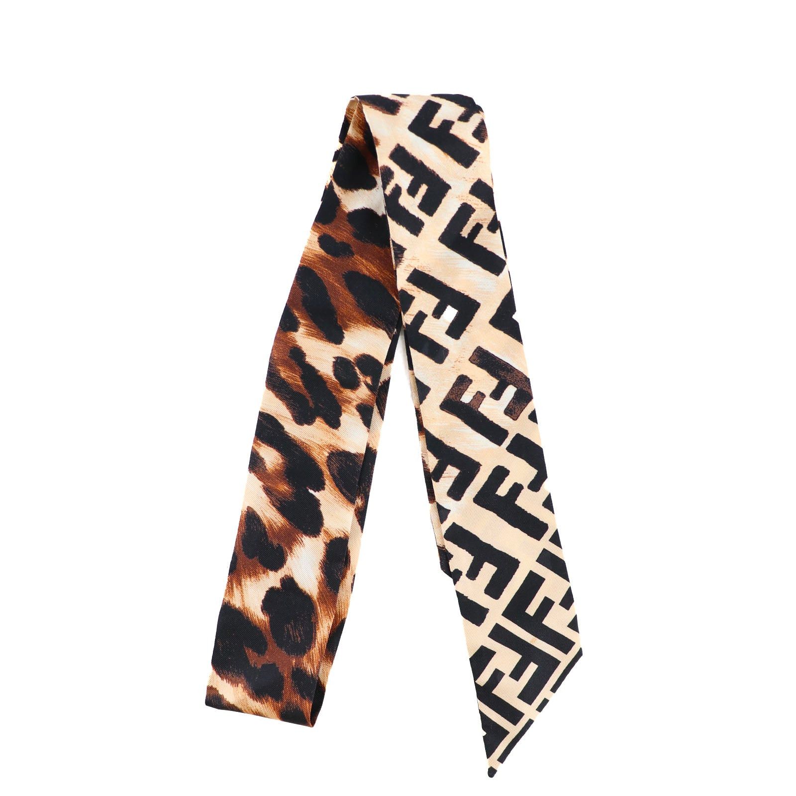 Fendi FENDI - Leopard silk twilly | Grailed