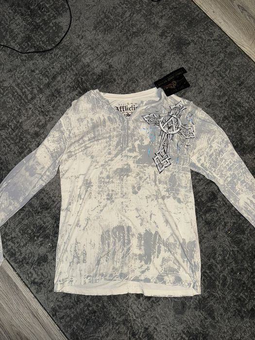 Affliction affliction angel wings shirt | Grailed