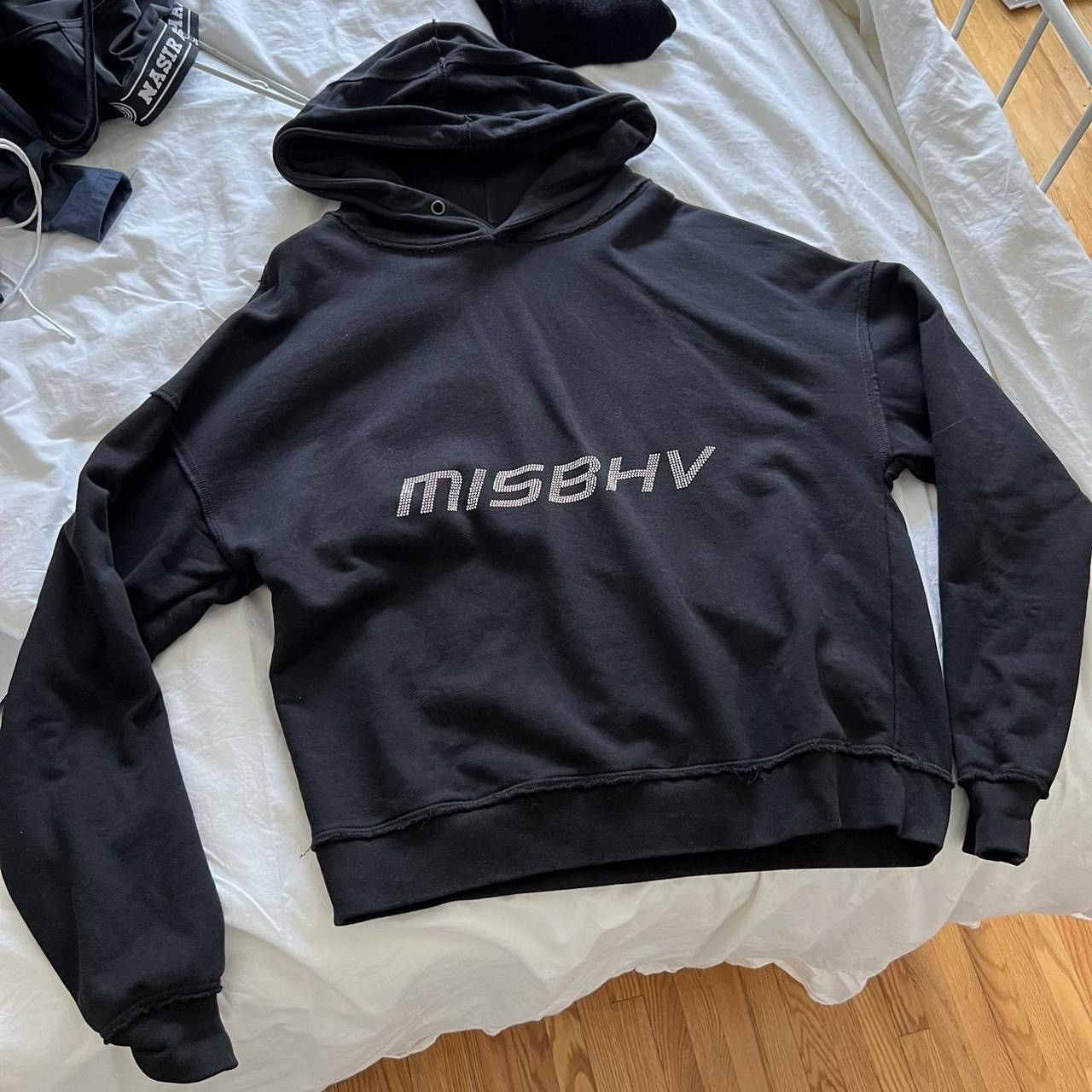 Misbhv MISBHV diamanté logo oversized hoodie | Grailed