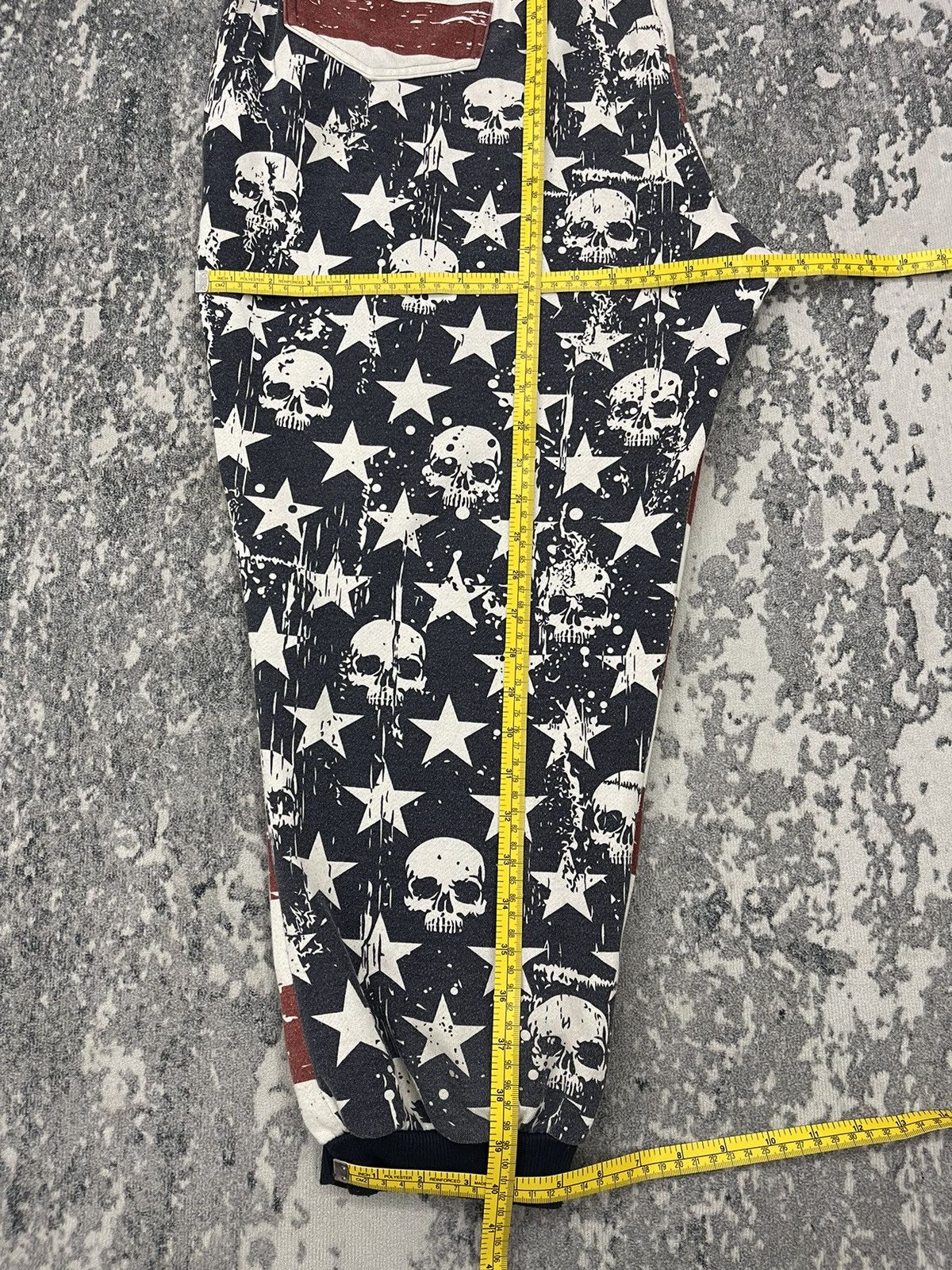 Hysteric Glamour × Skulls × Streetwear USA Flag Skull Baggy Pants | Grailed
