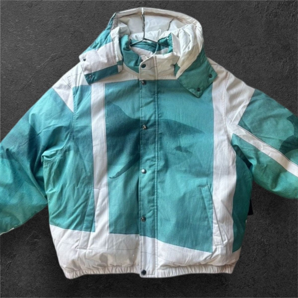 Damien Hirst × Supreme SUPREME X DAMIEN HIRST PUFFER ‘WHITE’ | Grailed