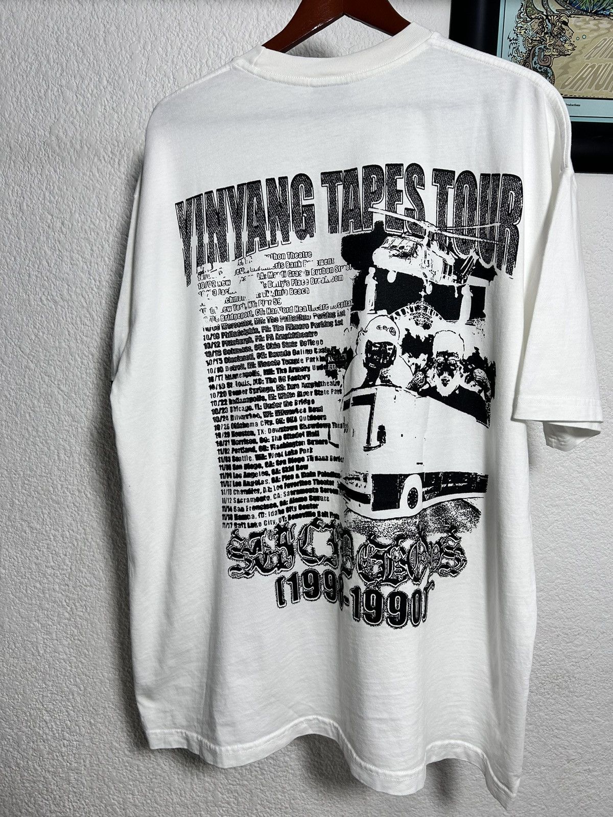 Pouya & $uicideboy$ Merch Yin Yang Tapes Tour shirt White | Grailed