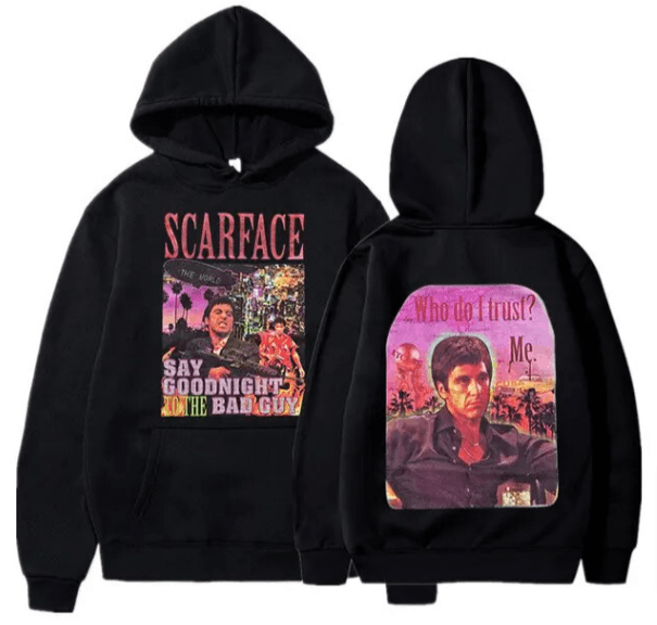 Japanese Brand × Streetwear × Vintage "Scarface Tony" Oversized Hoodie ...