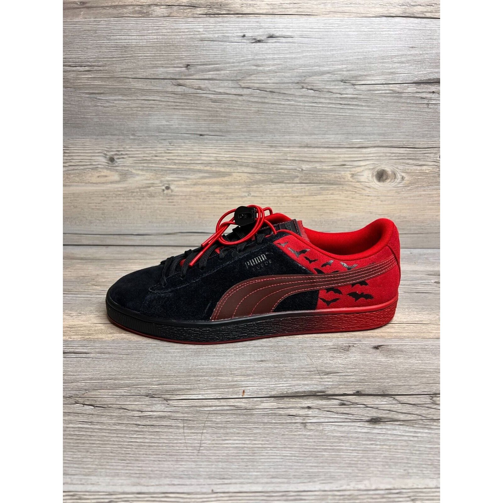 Puma Puma Suede The Batman Mens Size 13 Black Barbados Cherry | Grailed