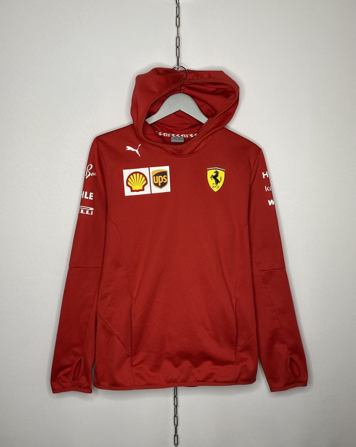 Vintage Vintage Ferrari Shell Full Sponsors Hoodie Jacket F1 Racing ...