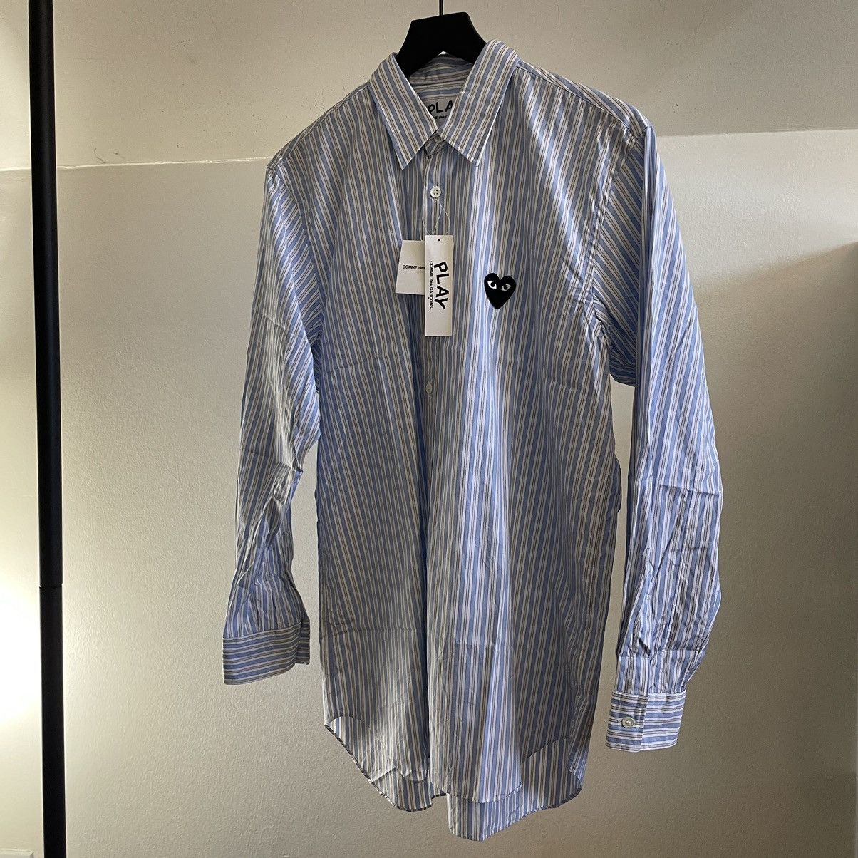 Comme des Garcons × Comme des Garcons PLAY White Blue Stripe Comme Des ...