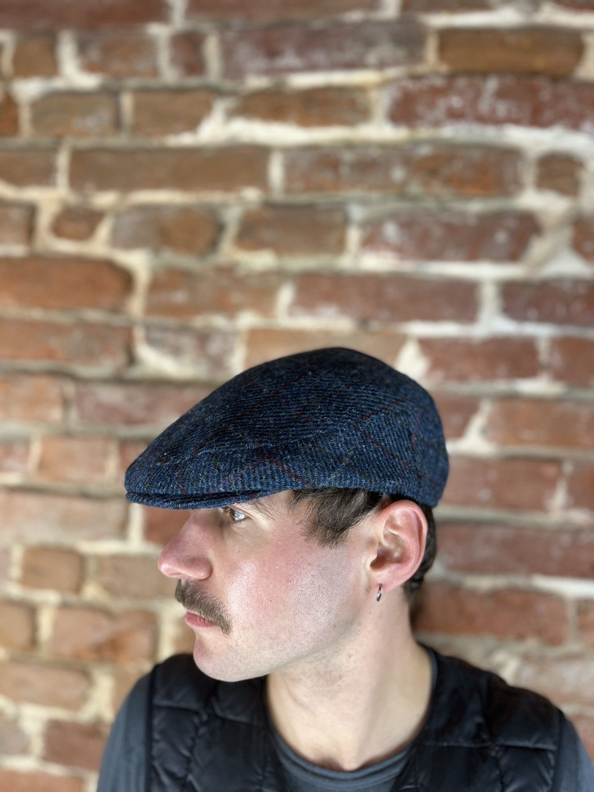 Harris Tweed × Hats × Vintage Harris Tweed vintage peaky blinders wool ...