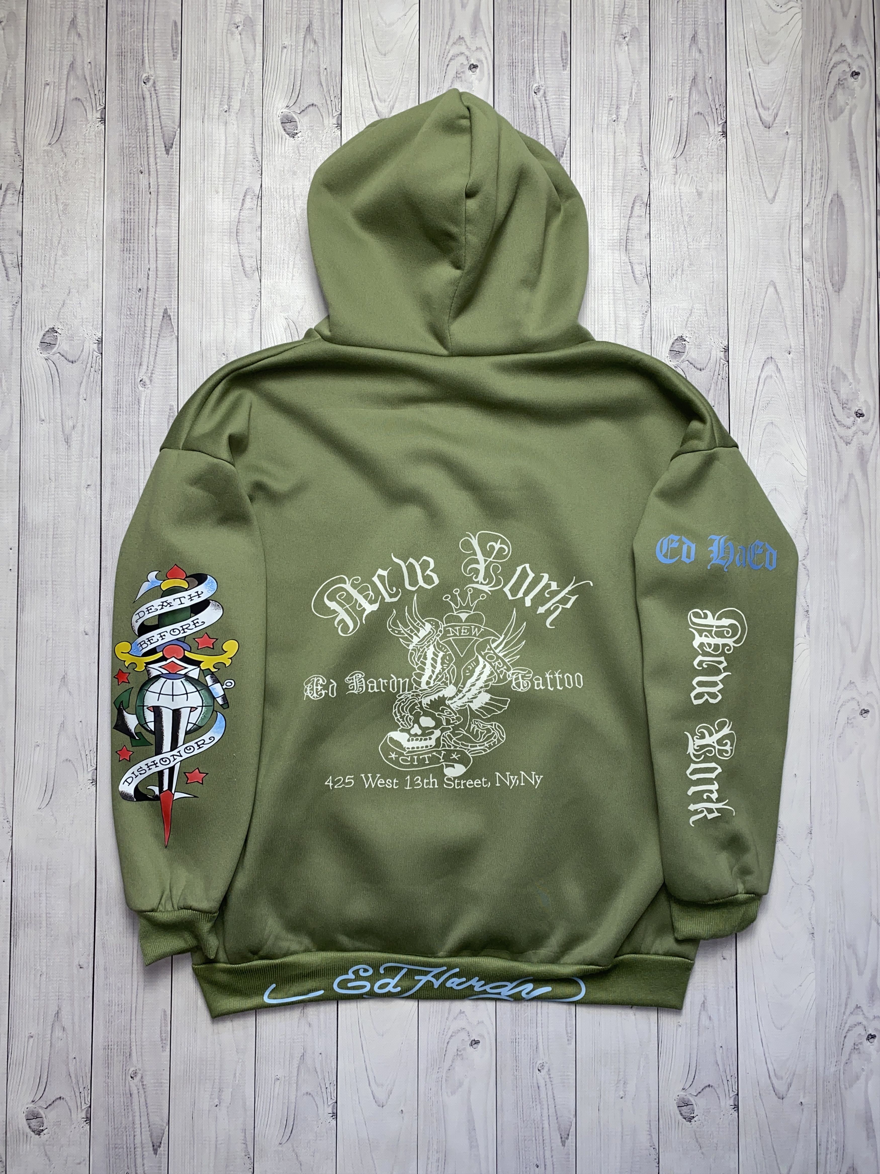 Designer × Ed Hardy × Streetwear Vintage Ed Hardy monogram multilogo ...