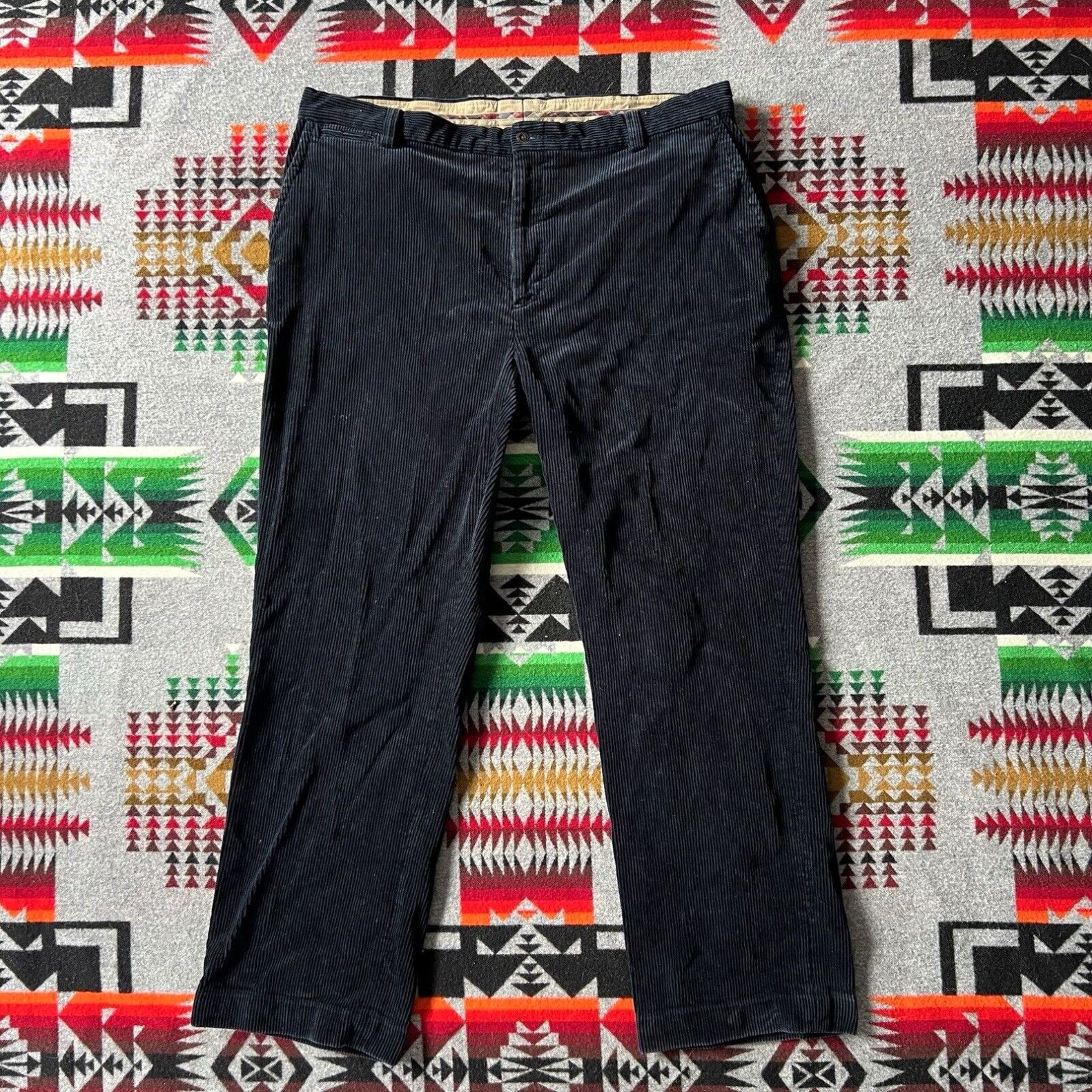 Polo Ralph Lauren Vintage Polo Ralph Lauren Corduroy Pants Men’s Size 42x32 Blue Pleated B7 ...