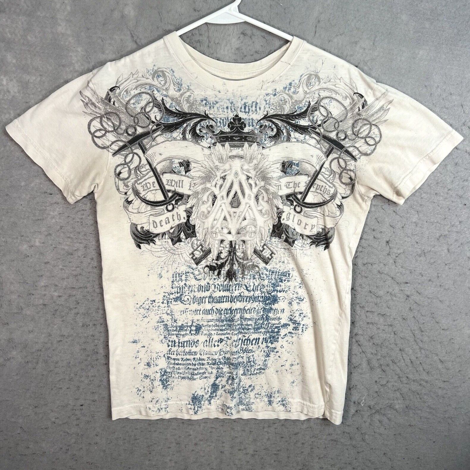 Affliction Y2K Archiac Atelier By Affliction Death Glory T Shirt Adult ...