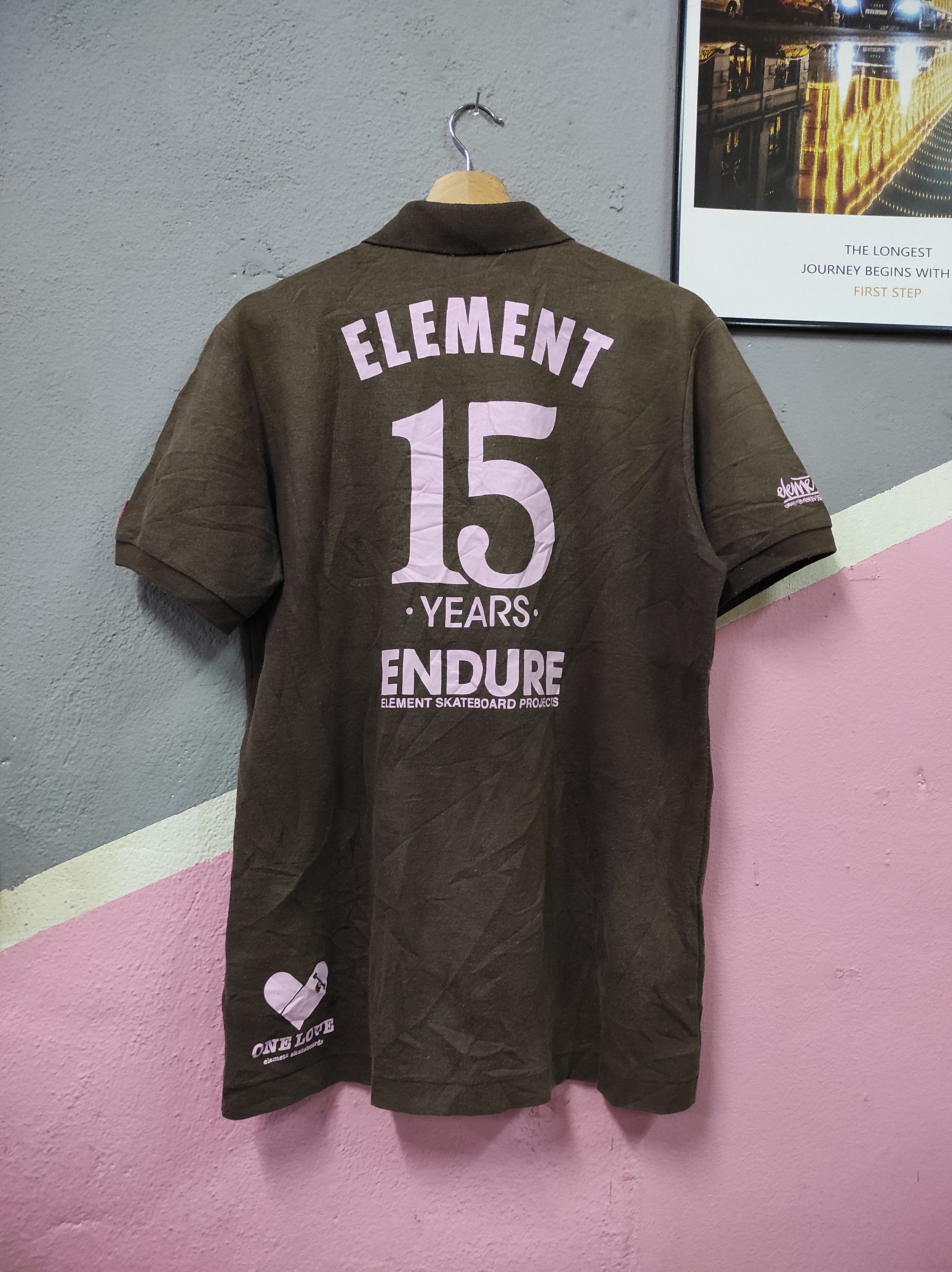 Element ELEMENT 15 YEARS ENDURE ELEMENT SKATEBOARD PROJECTS SHIRT | Grailed