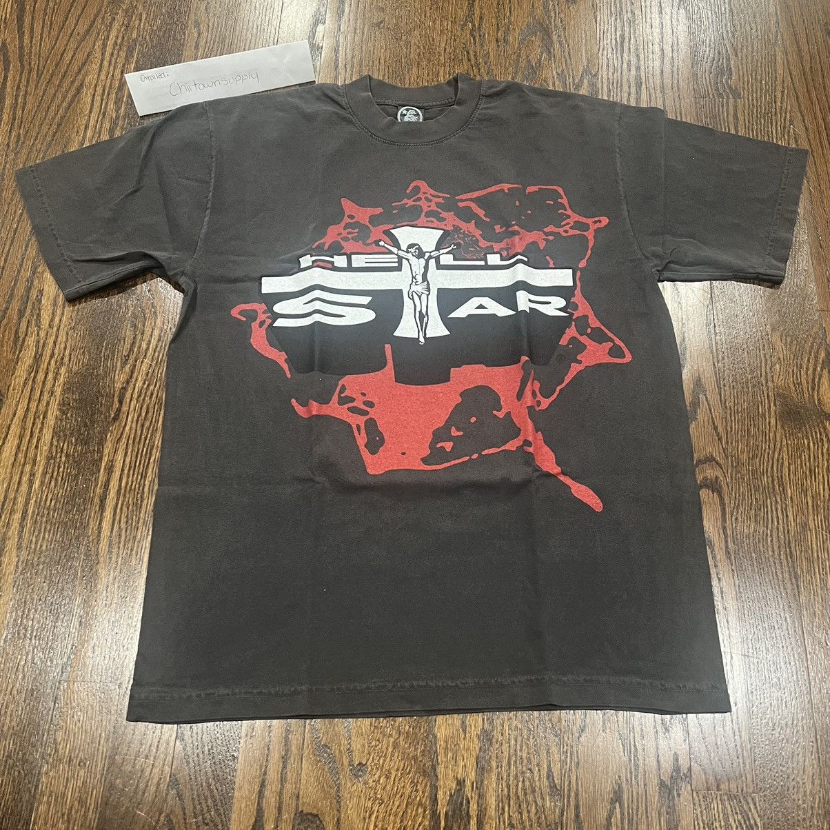 HELLSTAR HellStar Jesus Emblem Tee Size Medium | Grailed