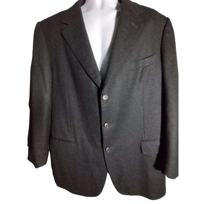 Ermenegildo Zegna Ermenegildo Zegna Mens Blazer Jacket Size 46L Black ...