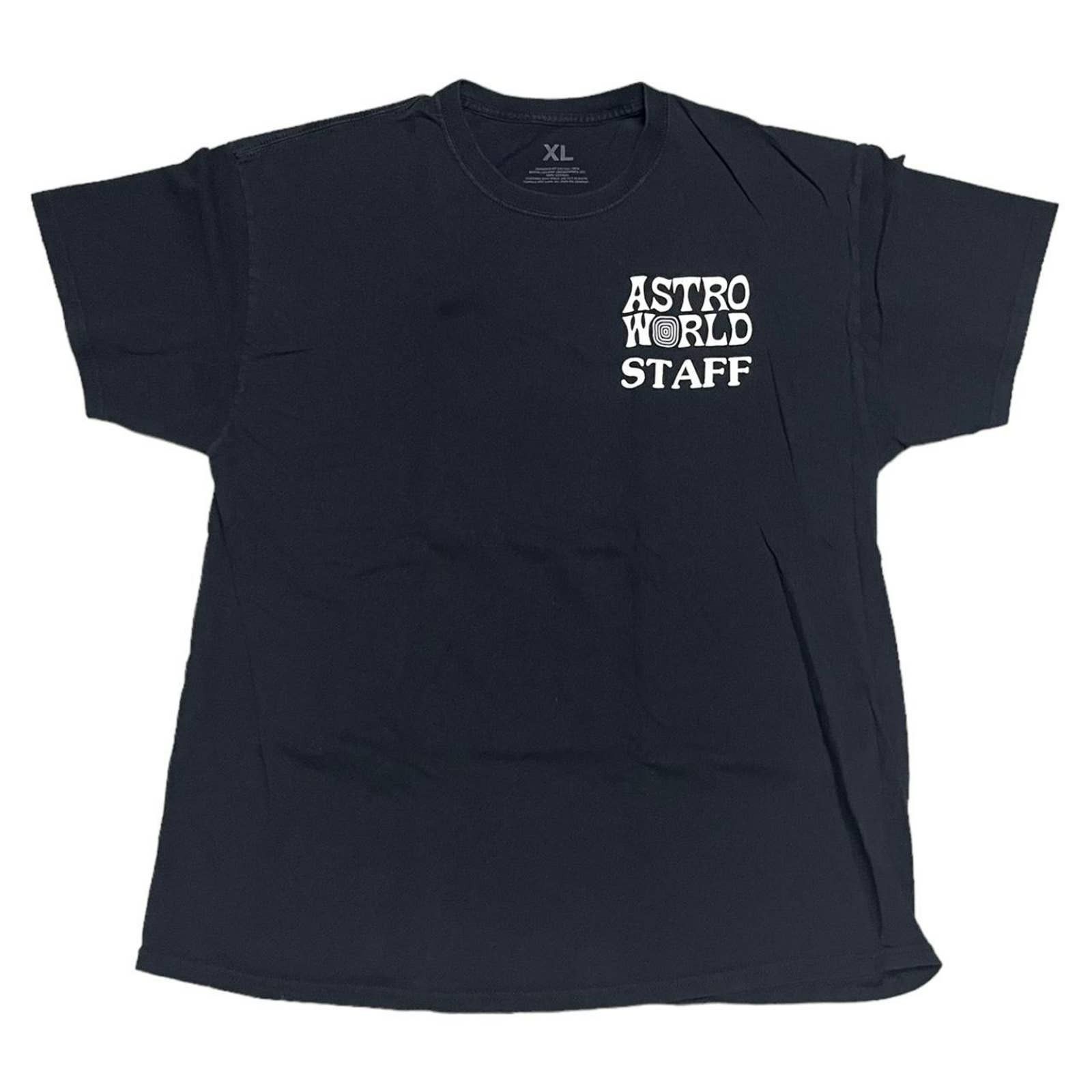 Travis Scott Astroworld STAFF Travis Scott World Tour Merch Tee Shirt ...