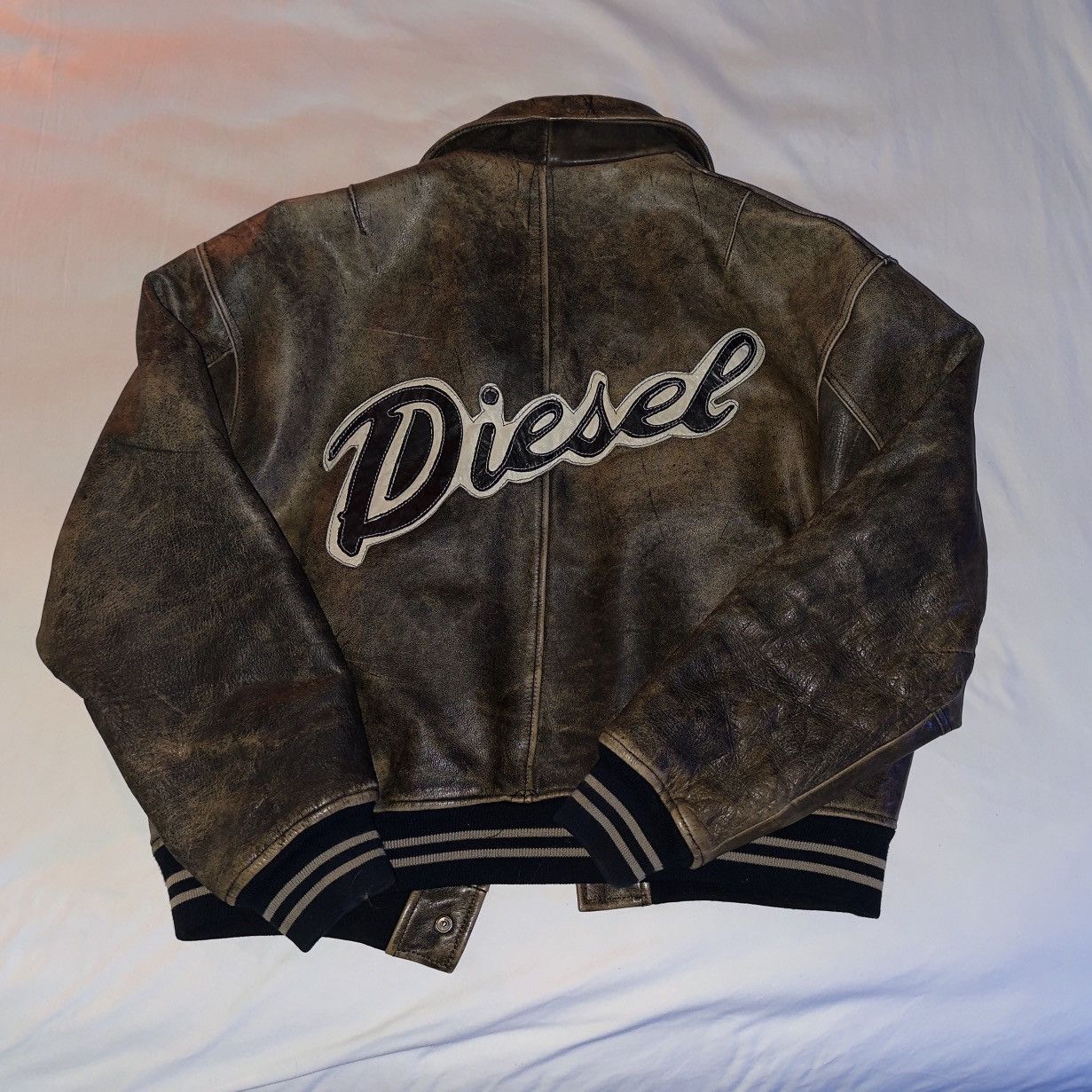 Diesel Vintage Leather Diesel Jacket | Grailed