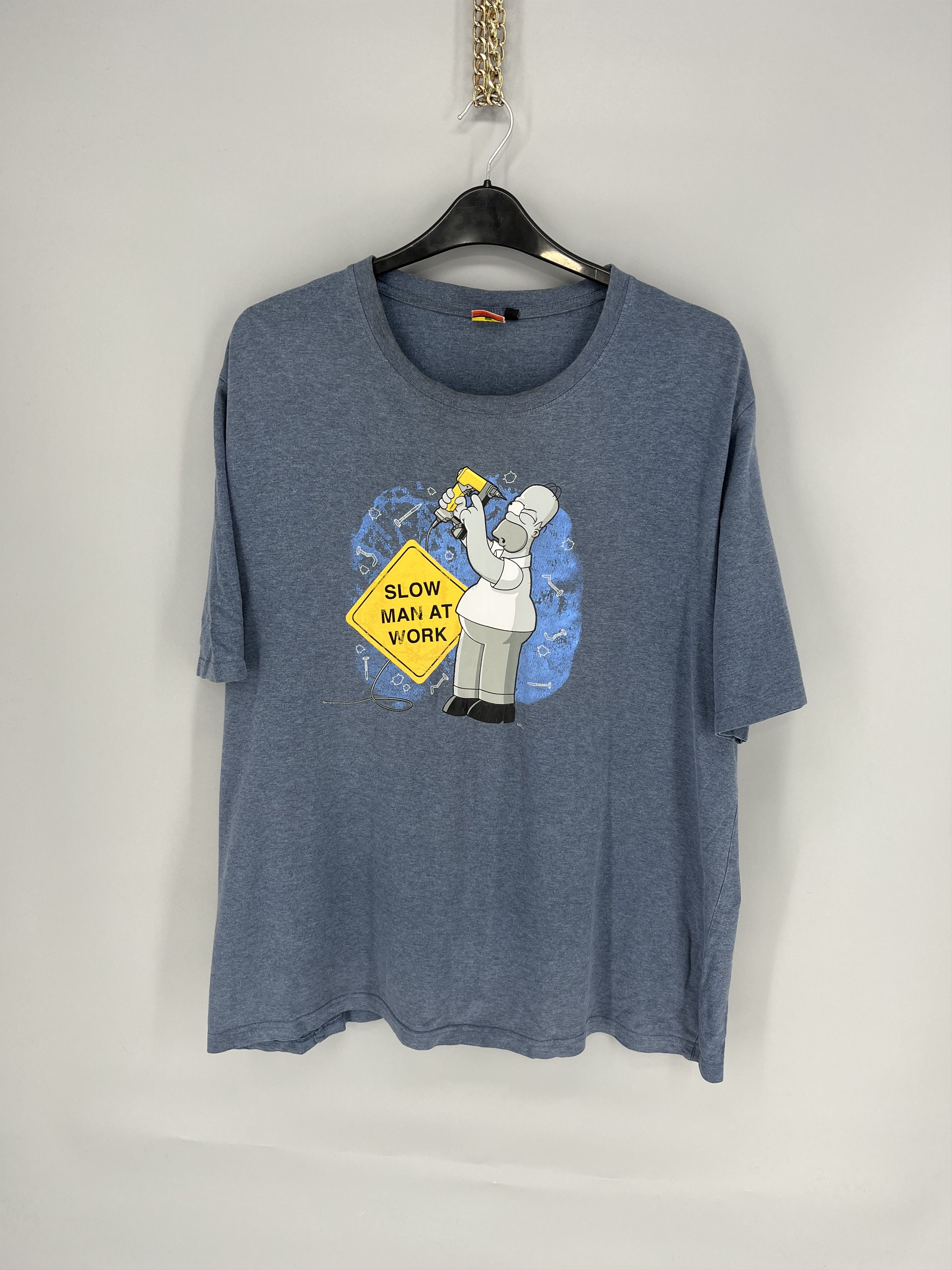 Vintage intage The Simpsons “Slow man at work” T-shirt size:XXXL | Grailed