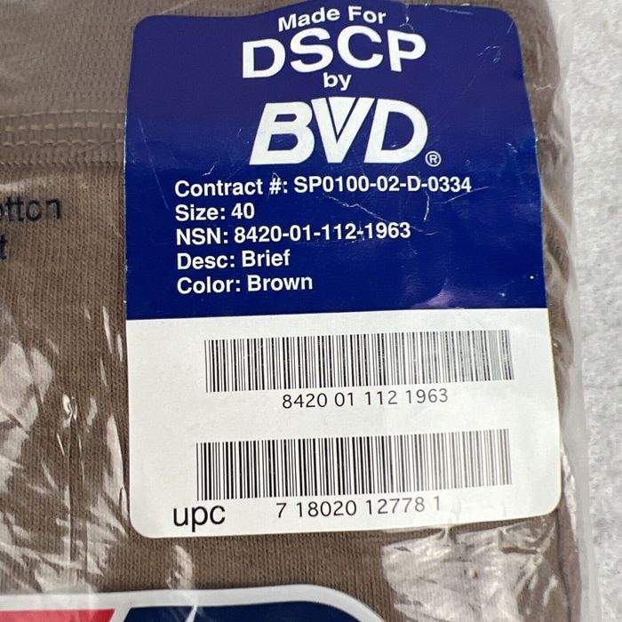 Vintage Vtg BVD Briefs Underwear Mens 40 Brown 3 Pack 90s Military MADE ...
