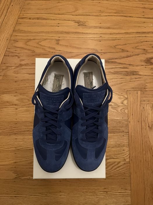 Vintage Navy Blue Maison Margiela GATs | Grailed