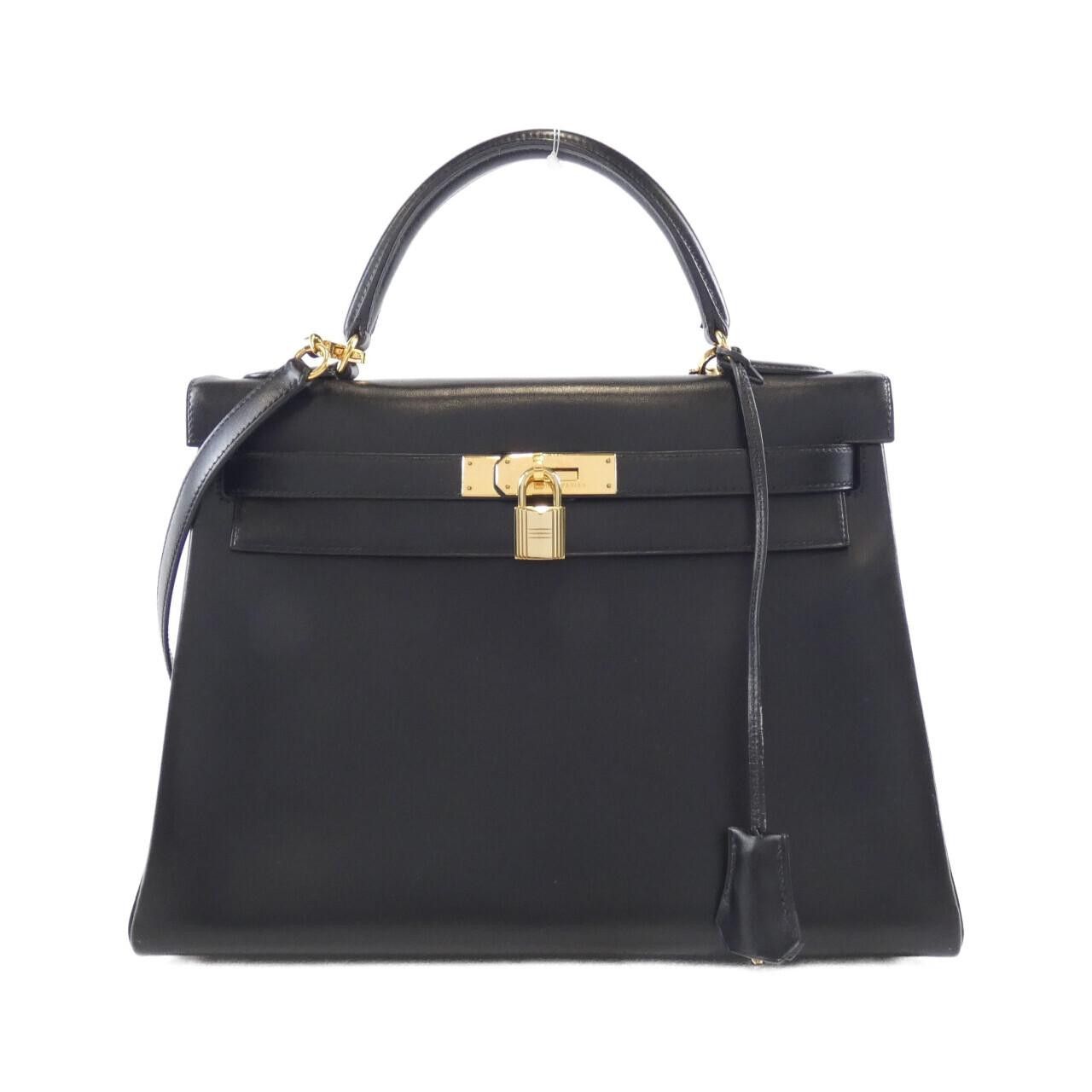 Hermes Hermes Hermes Kelly Box Calf Bag Leather Handbag DUTY FREE for ...