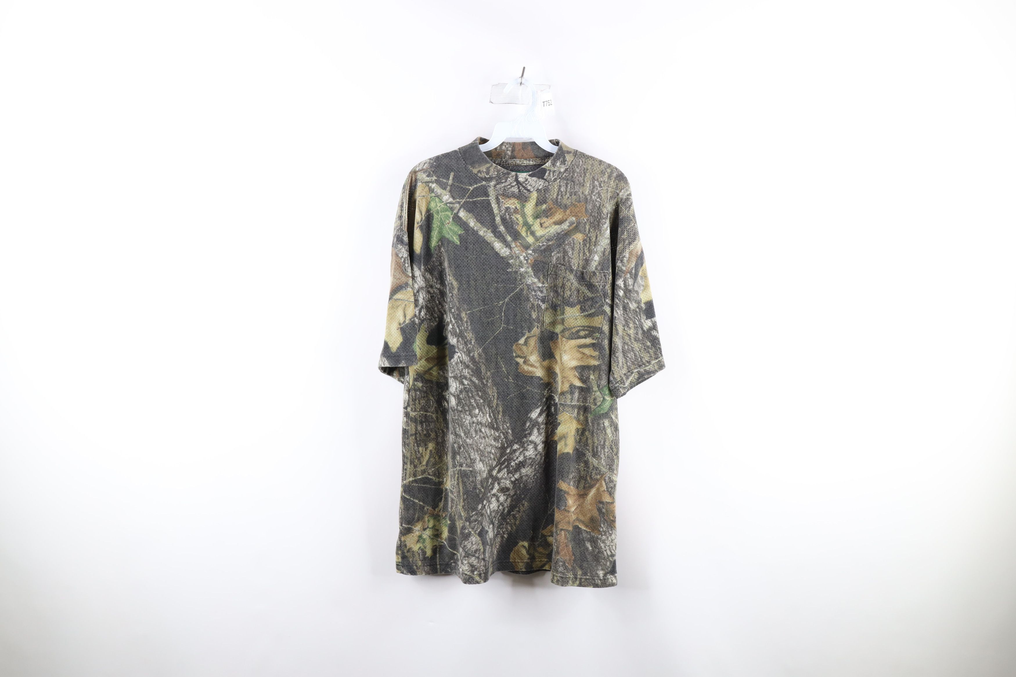 Cabelas × Vintage Vintage 90s Cabelas Mesh Mossy Oak Camouflage Pocket ...