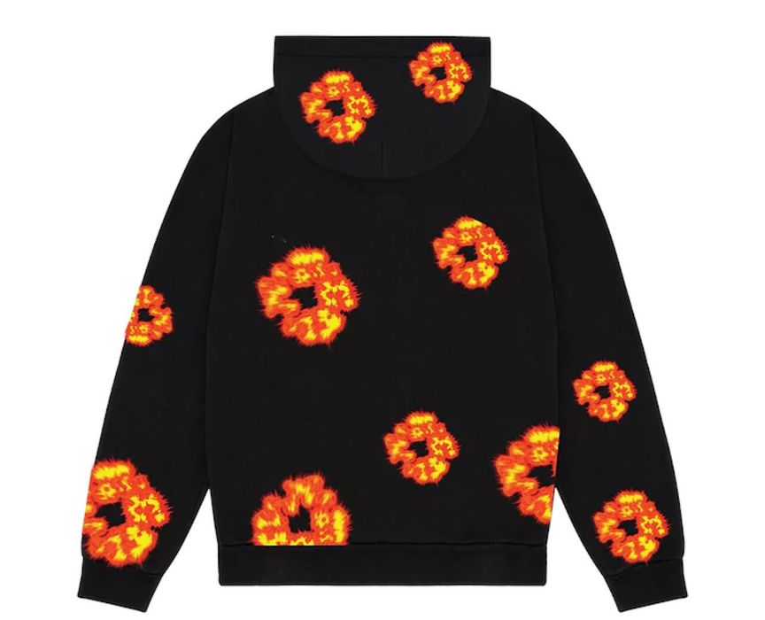 DENIM TEARS Denim Tears Offset Wreath Hoodie Black | Grailed