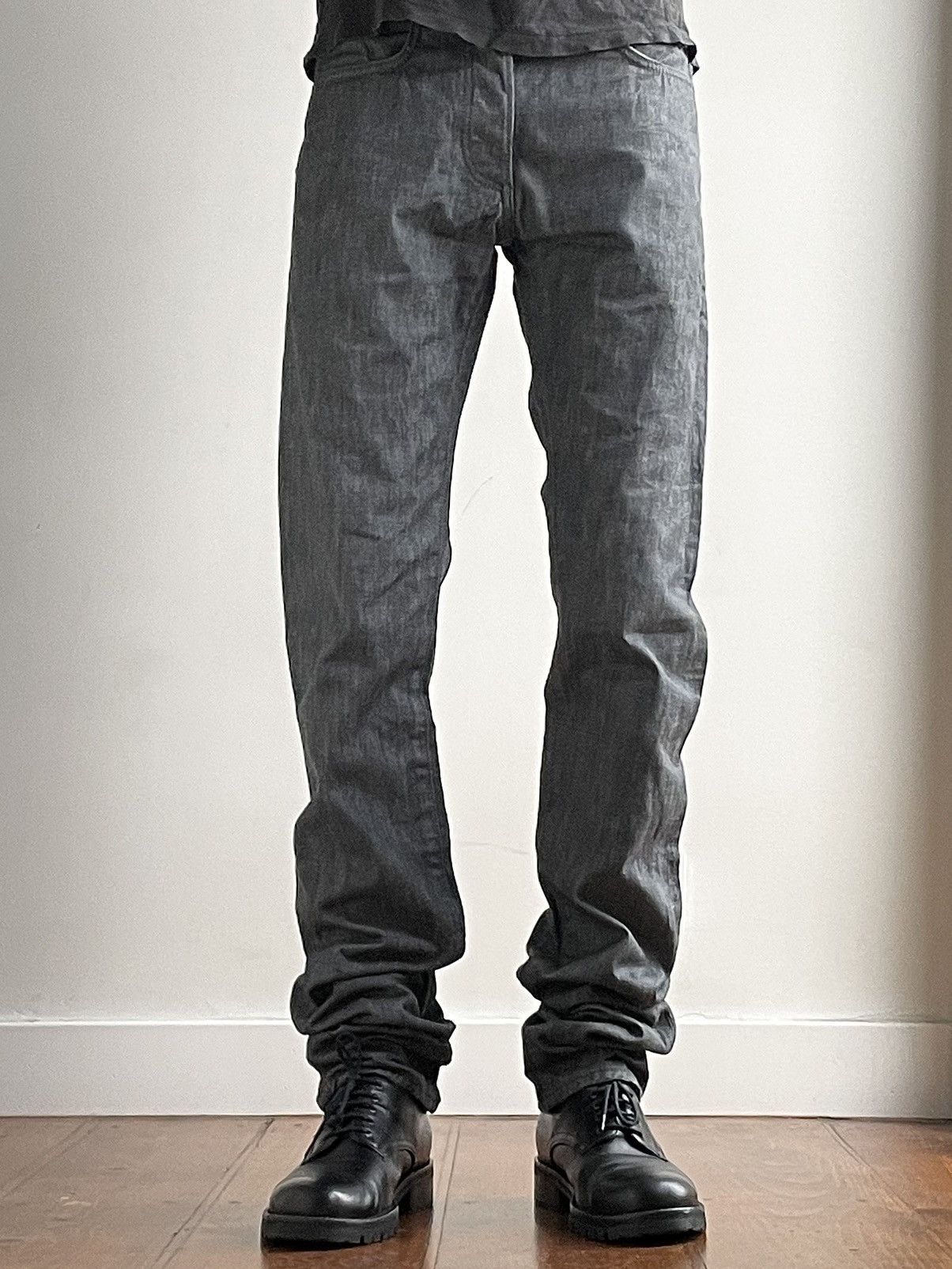 Dior × Hedi Slimane Dior Homme by Hedi Slimane MIJ Unaltered Raw Denim ...