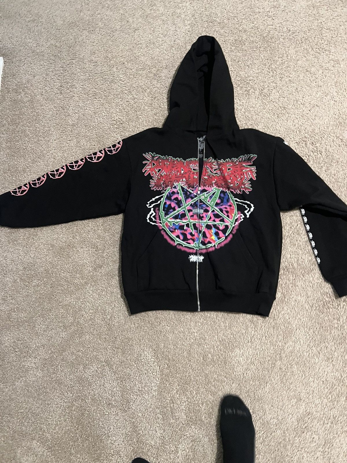 Ken Carson “LIVE CHAOS” Tour Zip Up | Grailed
