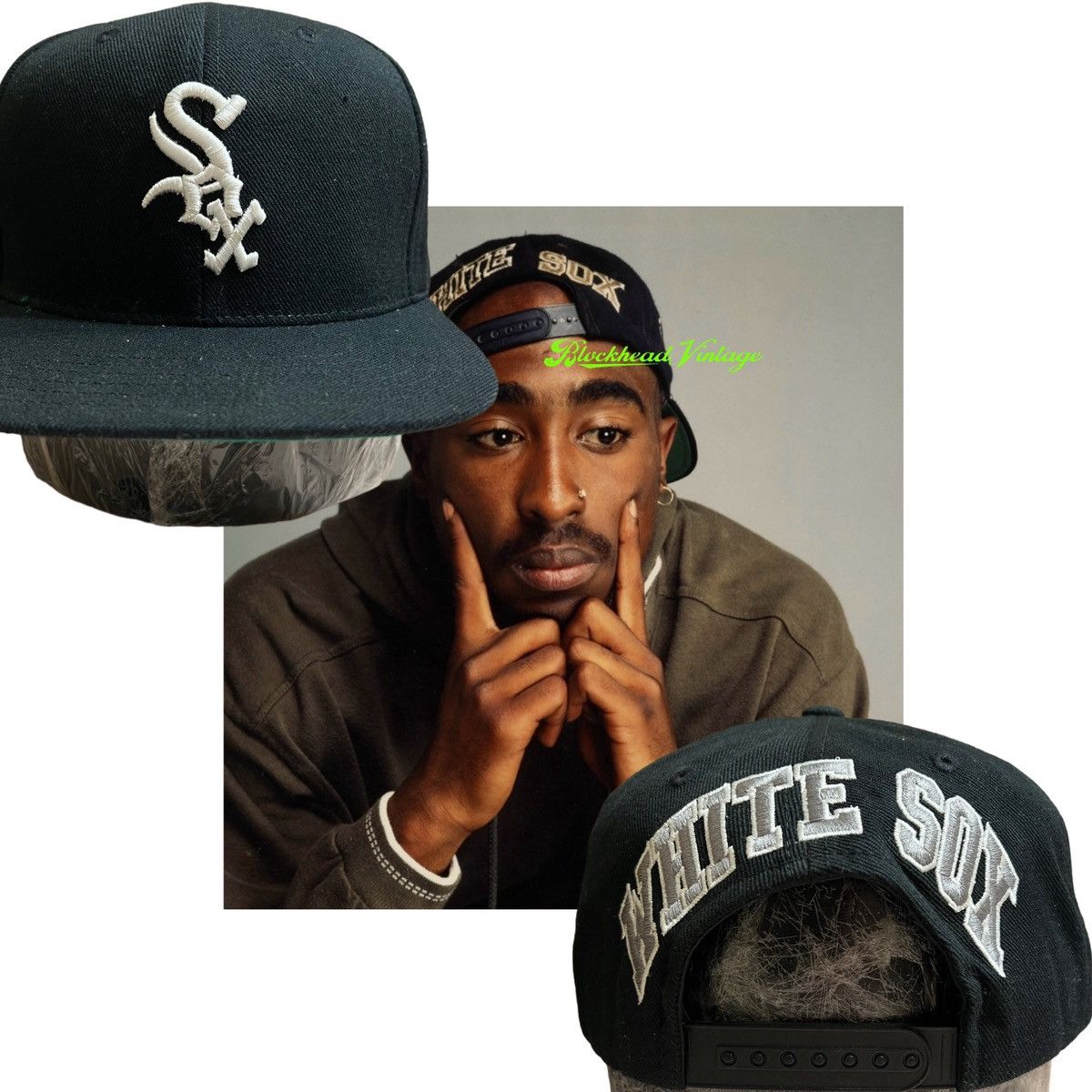 American Needle × Hat × Vintage Chicago White Sox Blockhead American ...
