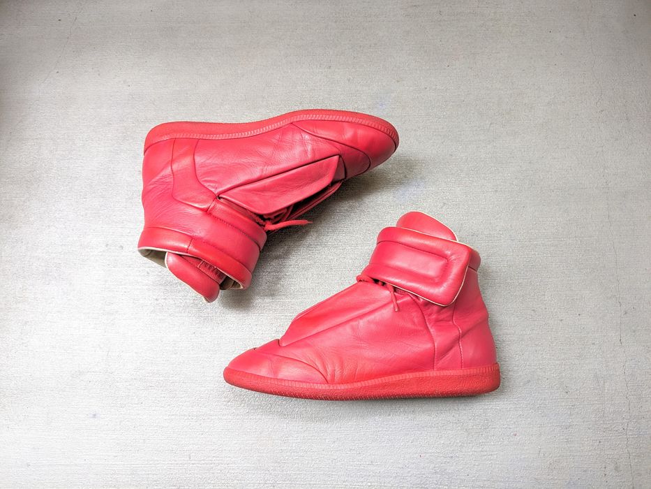 Maison Margiela Maison Margiela Future High Tops Size 9 Red Leather ...