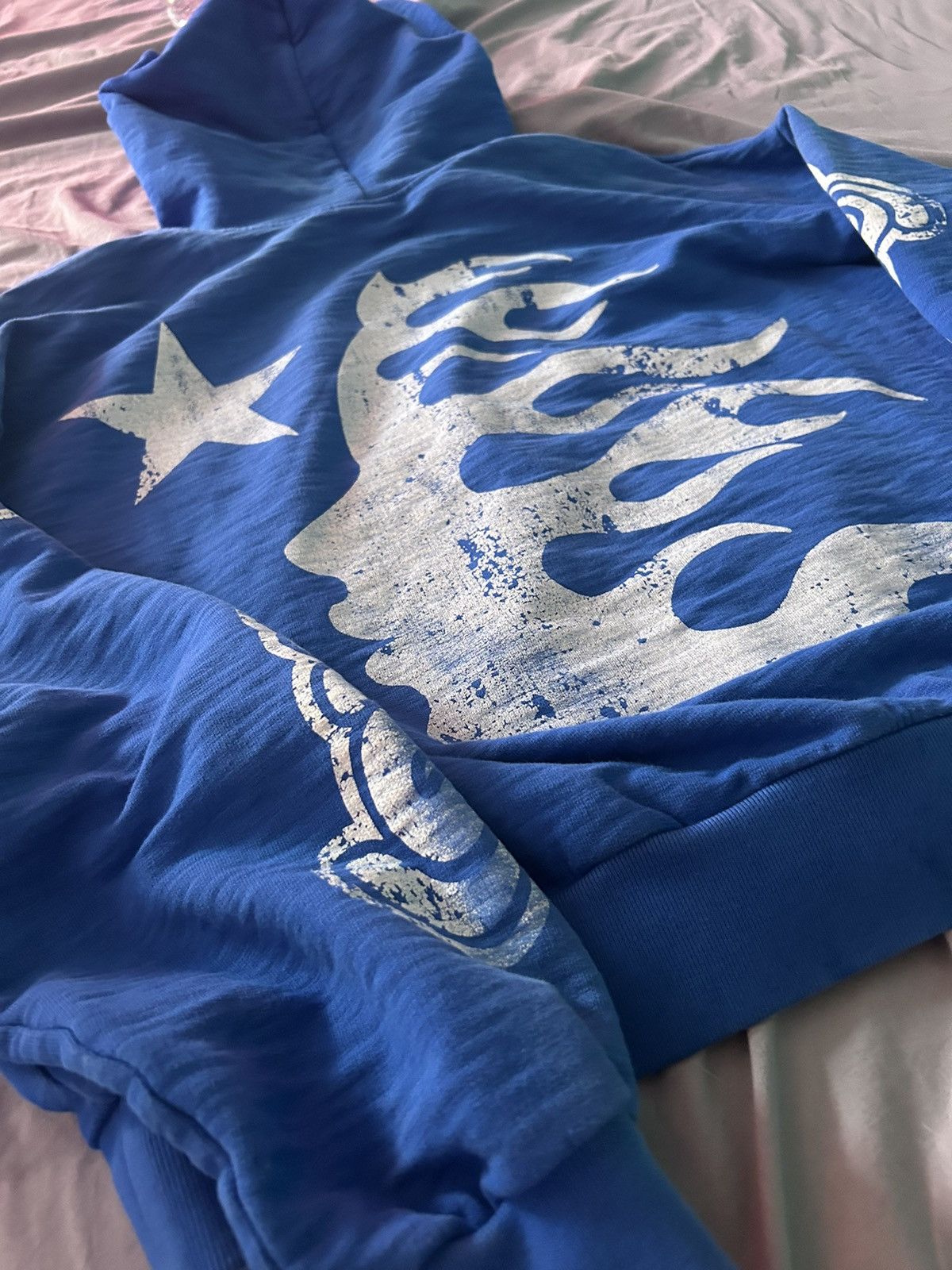 HELLSTAR Blue hellstar hoodie | Grailed