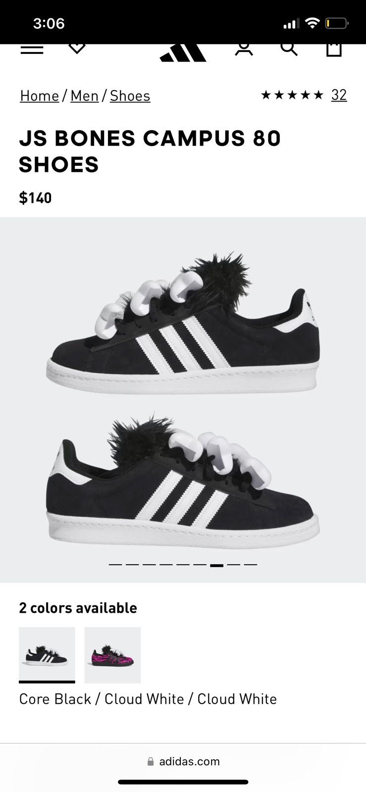 Adidas × Jeremy Scott × Streetwear JS BONES CAMPUS 80 SHOES | Grailed