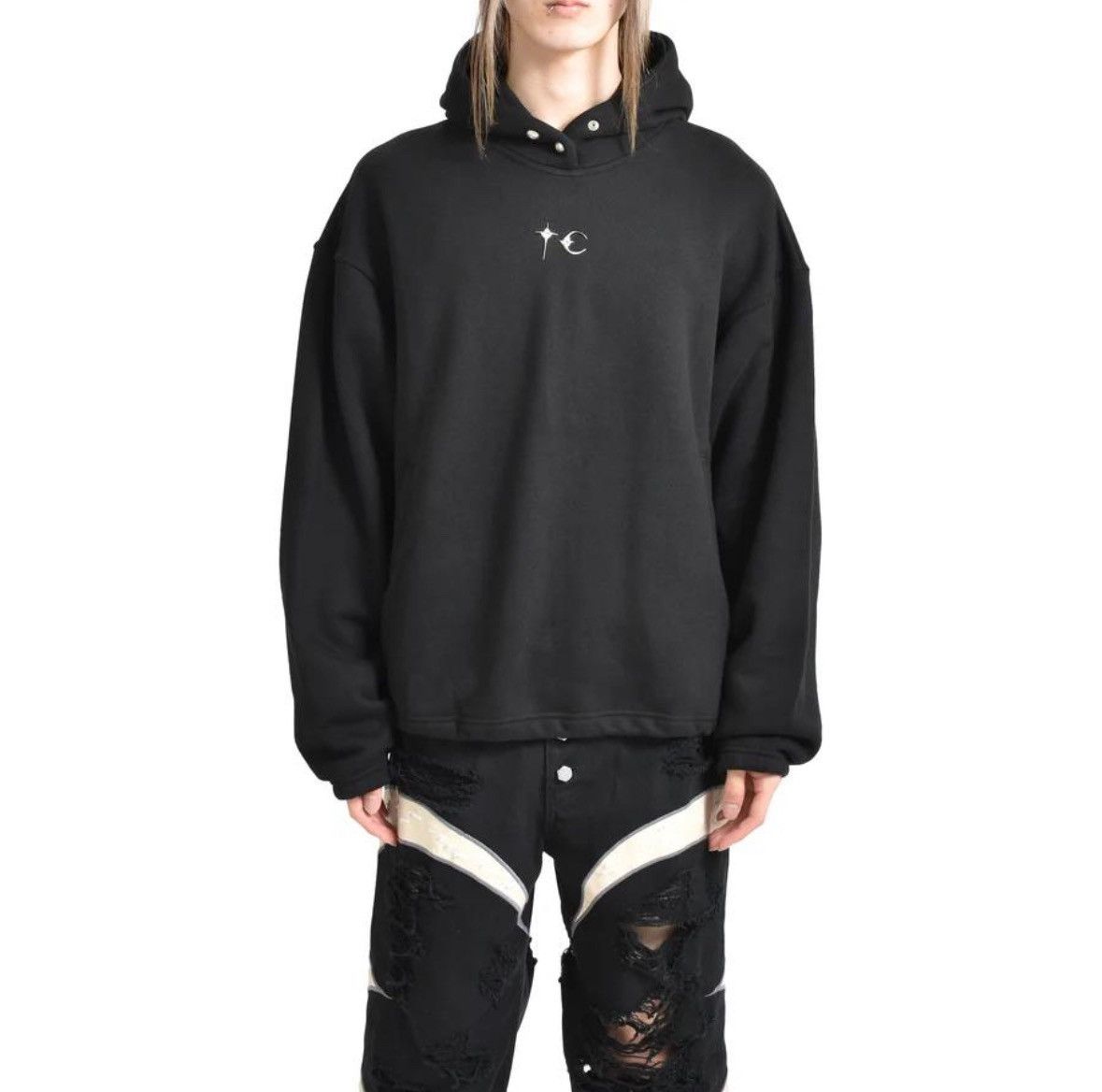 Thug Club THUG CLUB FW24 TC Logo Double-Pocket Hoodie Men’s Black ...