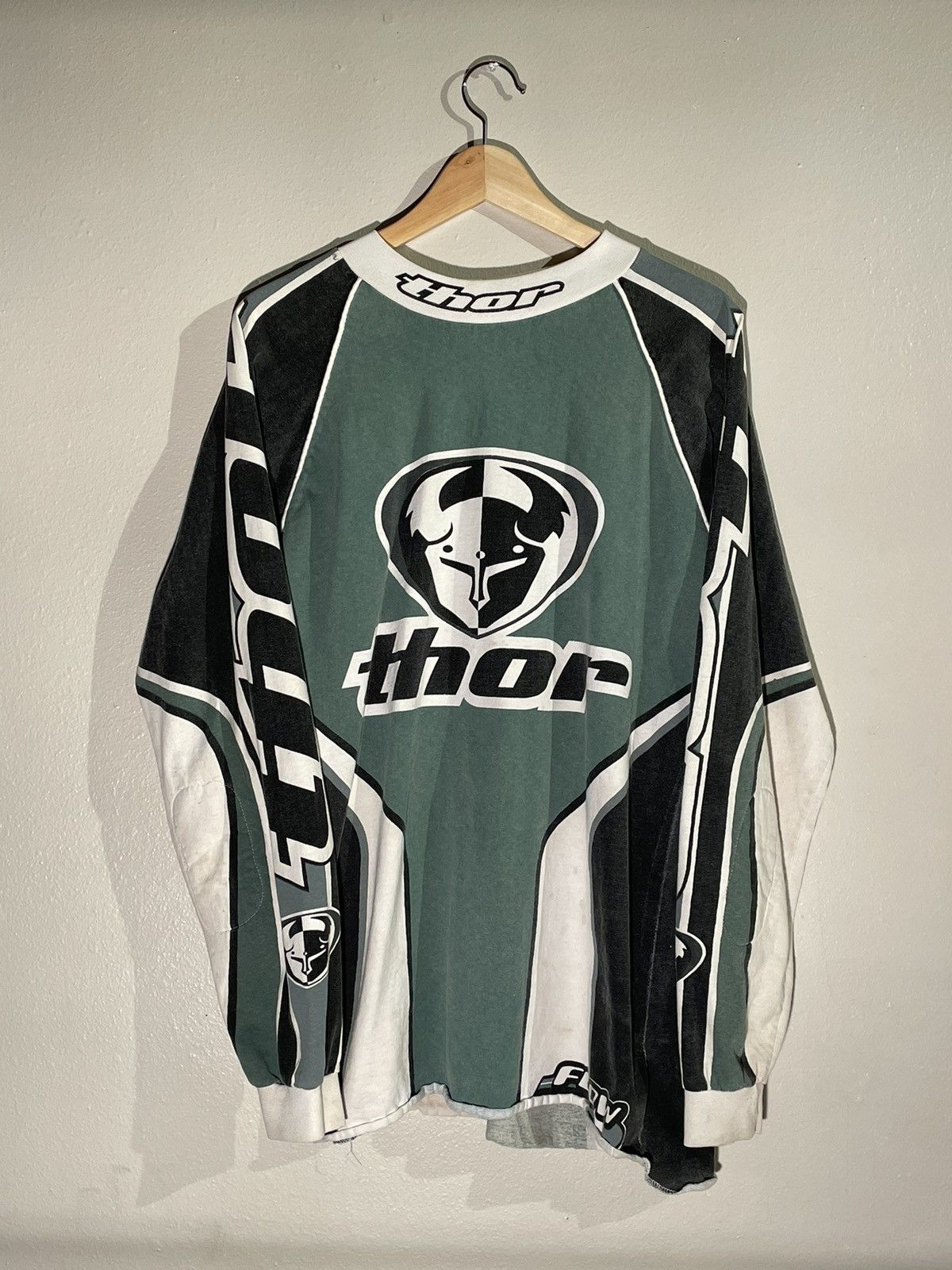 Vintage Vintage 90s Thor Racing Motocross Long Sleeve Jersey Tshirt ...