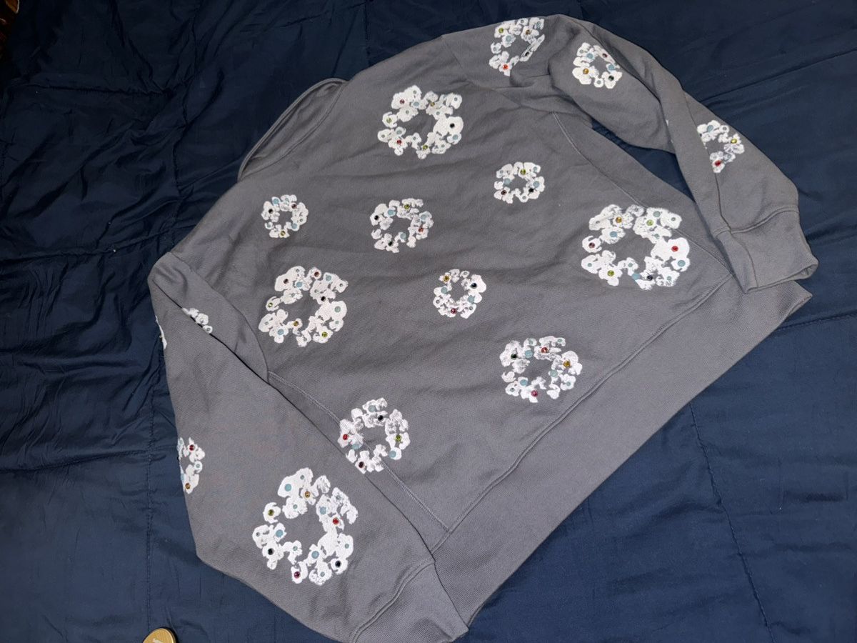 DENIM TEARS Denim tears rhinestone cotton 1/4 zip XL | Grailed