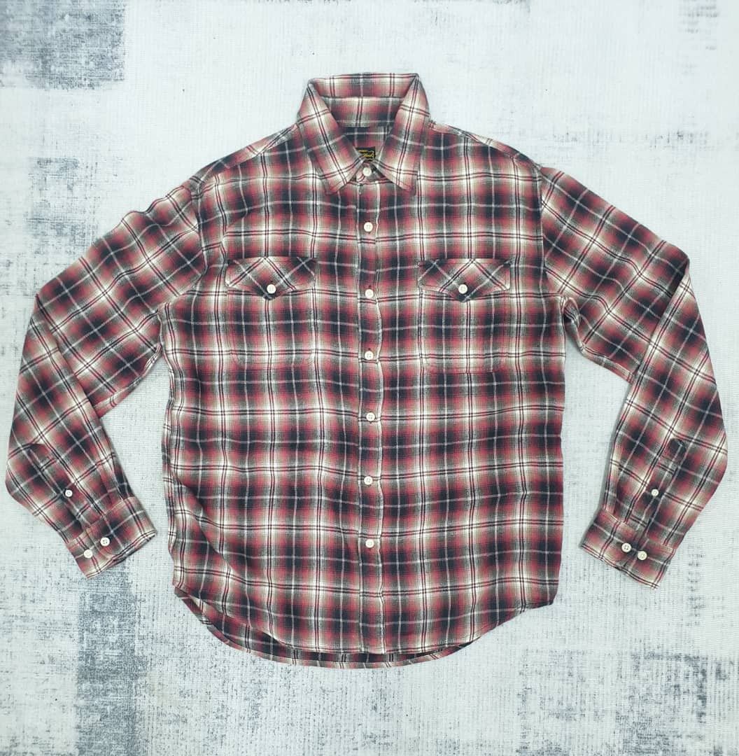Japanese Brand Bicol bird checkered Japanese flannel shirt | Grailed