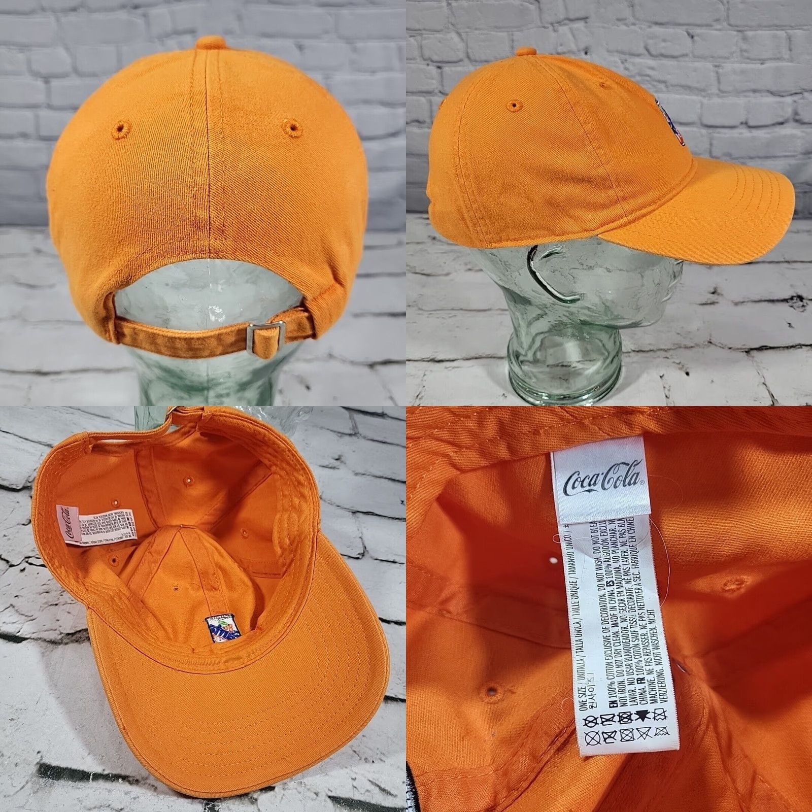 Bally Coca Cola Fanta Orange Branded Iconic Adjustable Baseball Cap ...