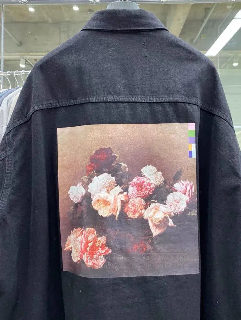 Raf Simons Raf Simons 18SS silhouette OS floral denim jacket | Grailed
