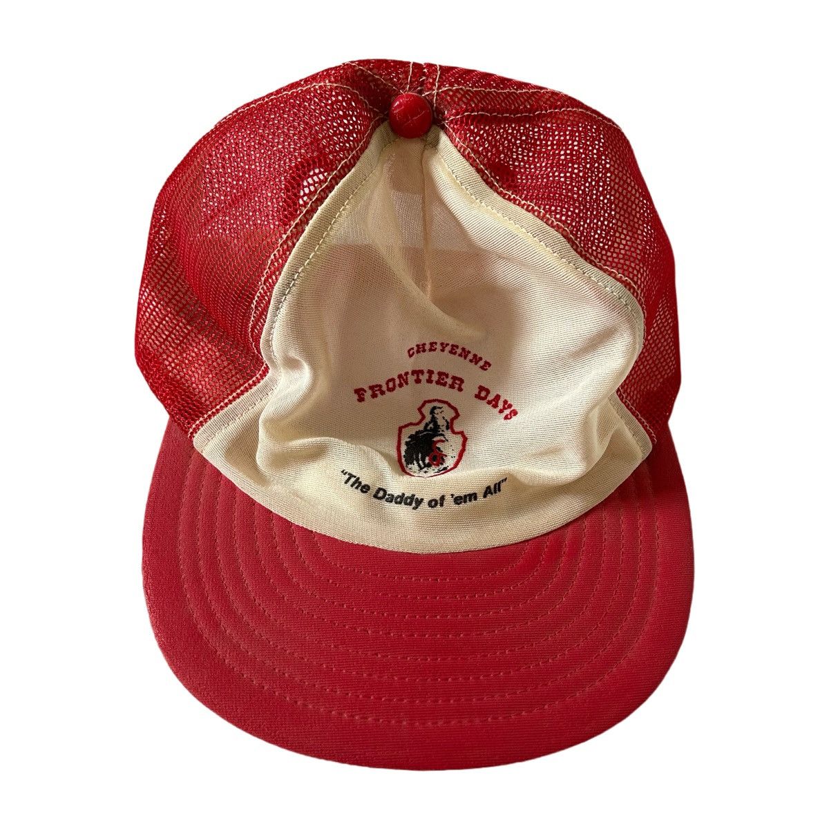 Rodeo × Trucker Hat × Vintage Vintage 90s Cheyenne Rodeo Frontier Days ...