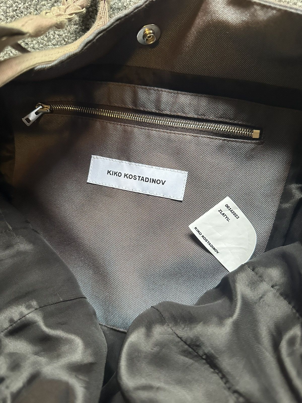 Kiko Kostadinov Kiko kostadinov purple and brown maersk tote bag | Grailed