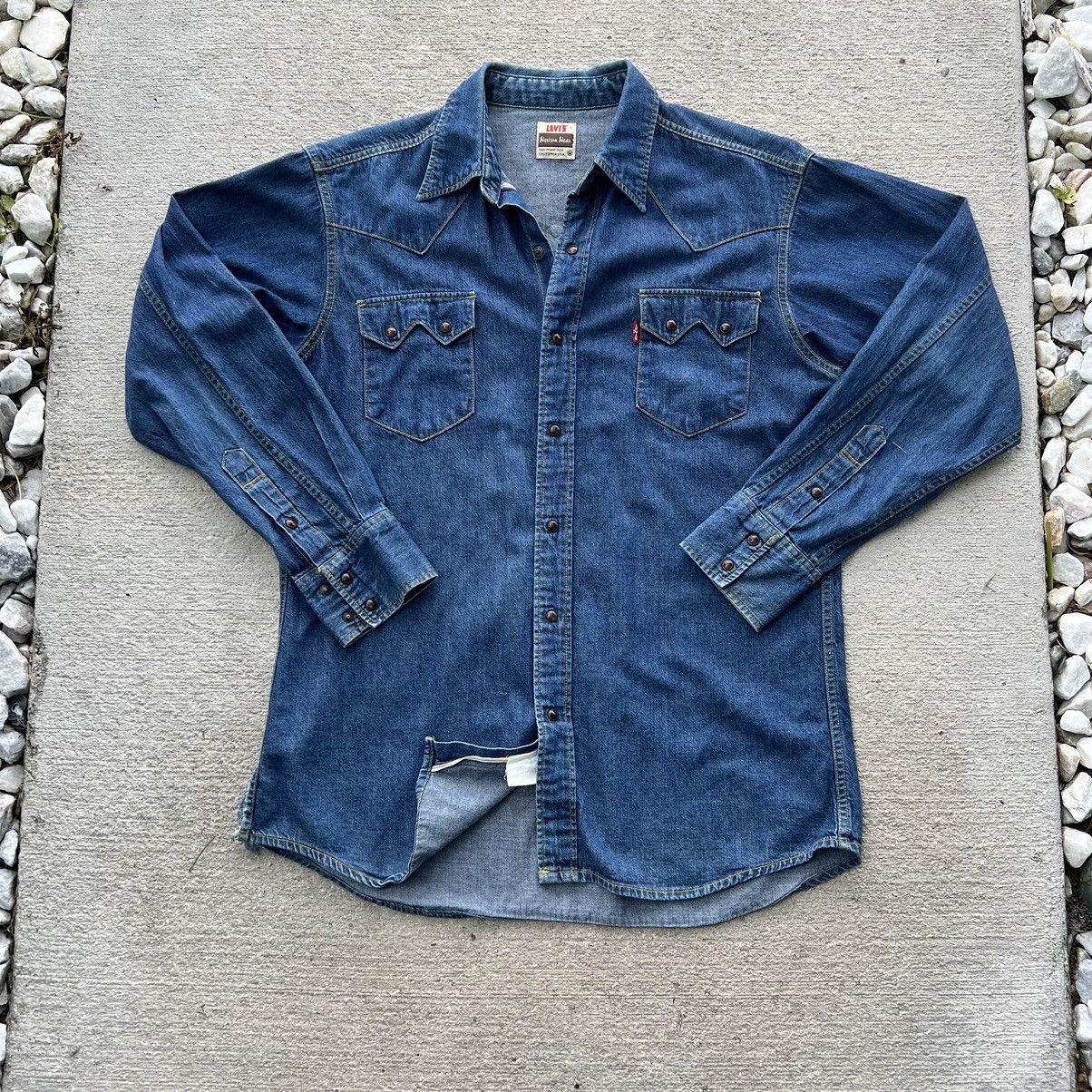 Vintage Vintage Levi’s BIG E Selvedge LVC Denim Rare Shirt | Grailed