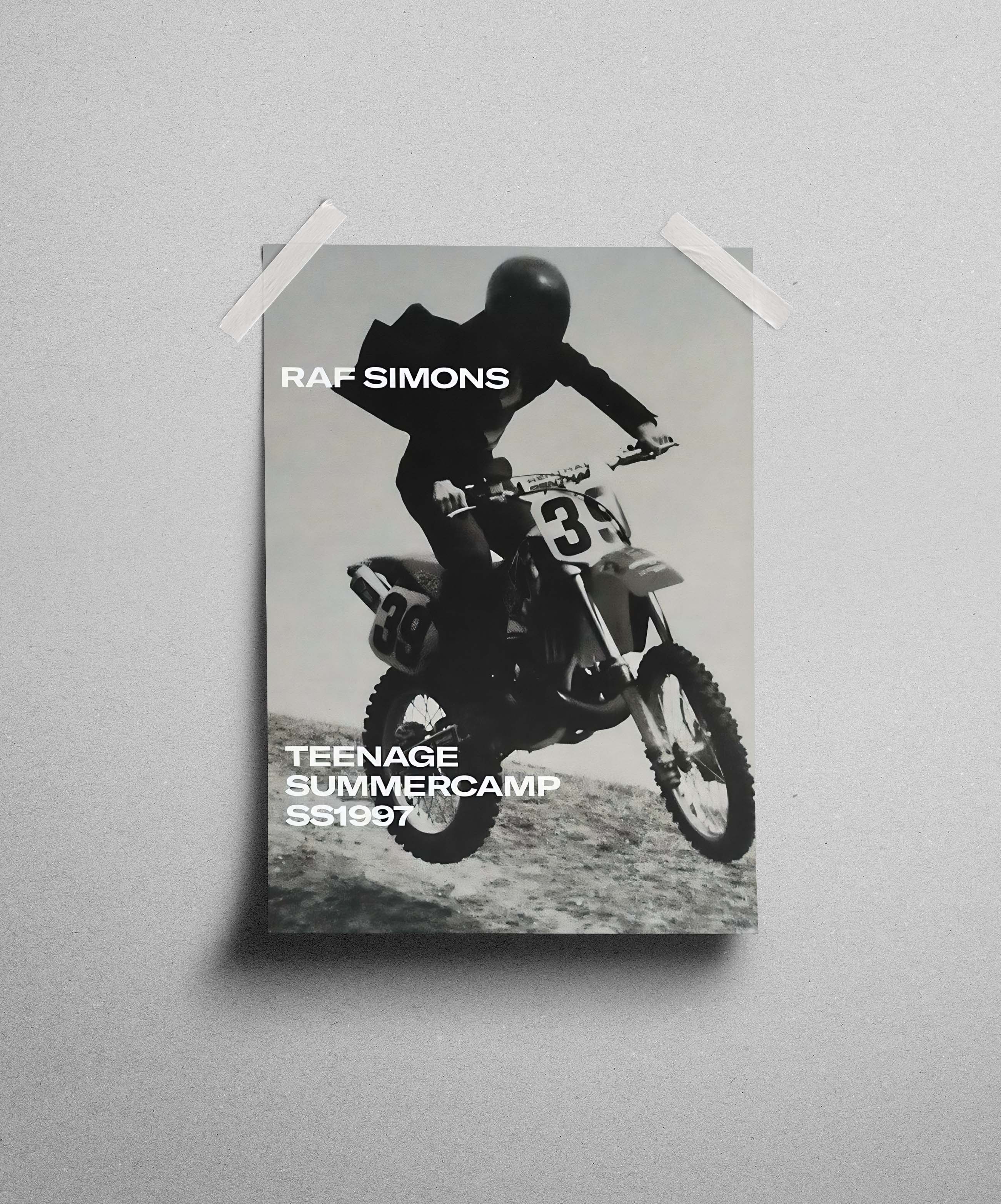 Raf Simons Raf Simons 1997 Poster Gift Vintage Archive Art Book Logo ...