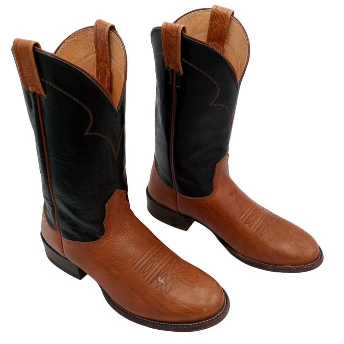 Nocona Nocona Cowboy Boots Two Tone Leather Mens 9 D USA Western | Grailed
